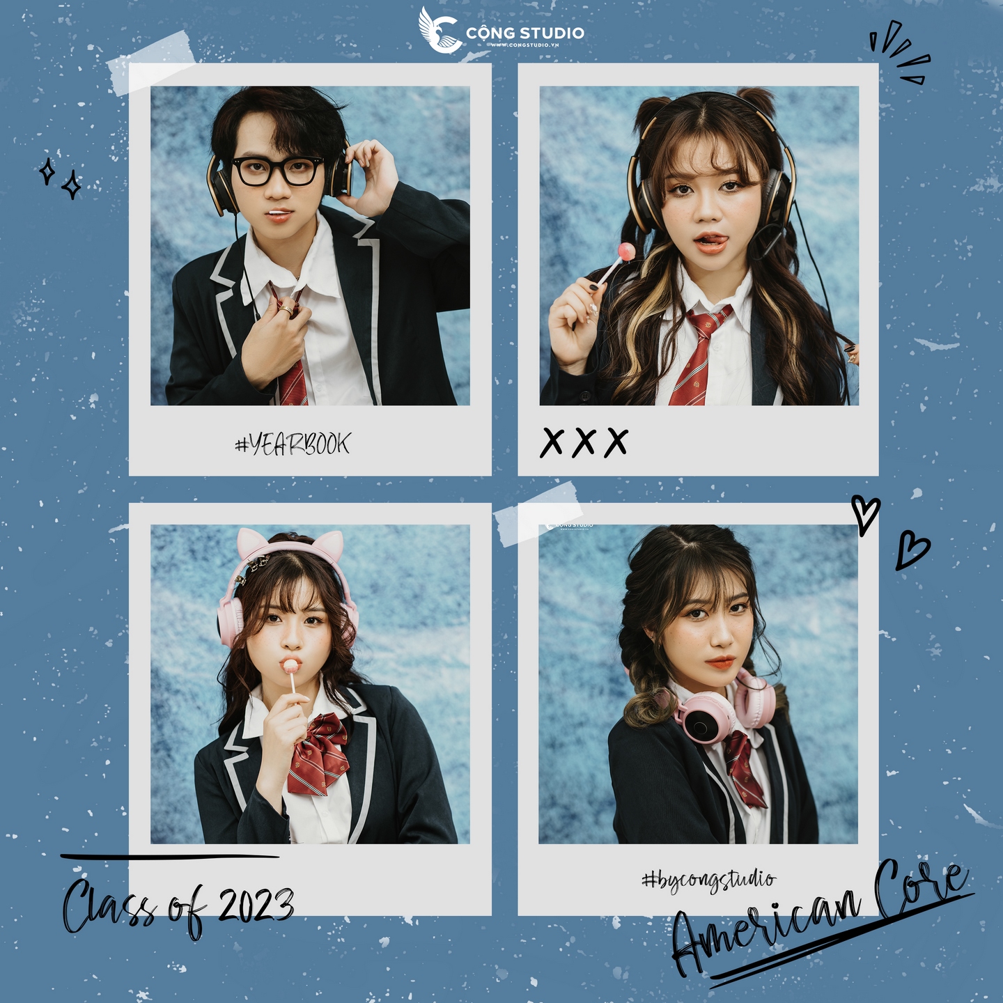 Chụp Ảnh Kỷ Yếu thời thượng concept American Core|Cộng Studio