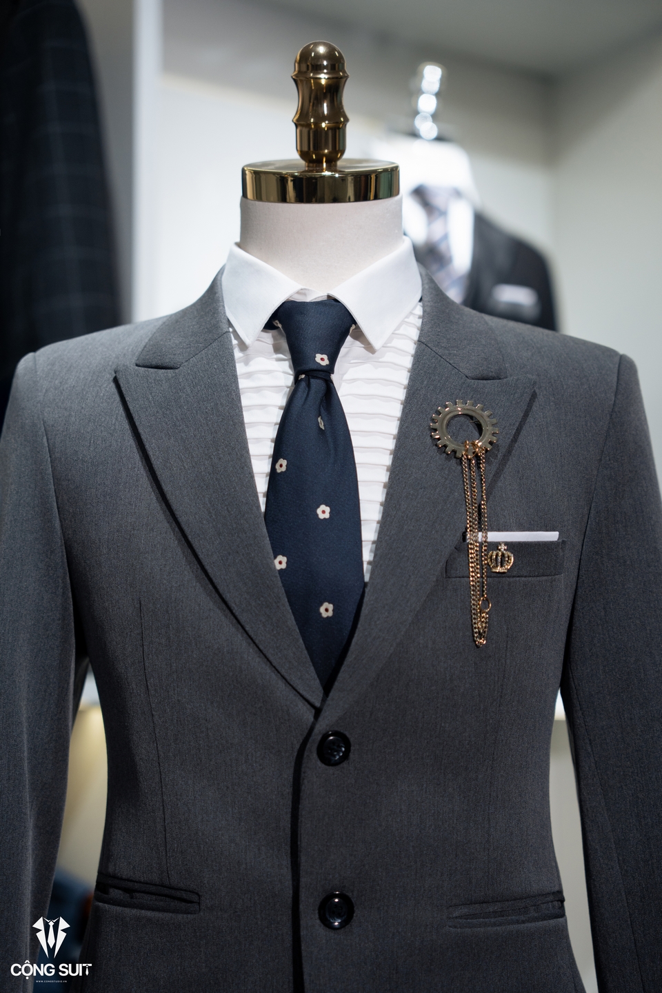 Cho Thuê Suit Nam - Gentle Grey - Suit Nam Thanh Lịch