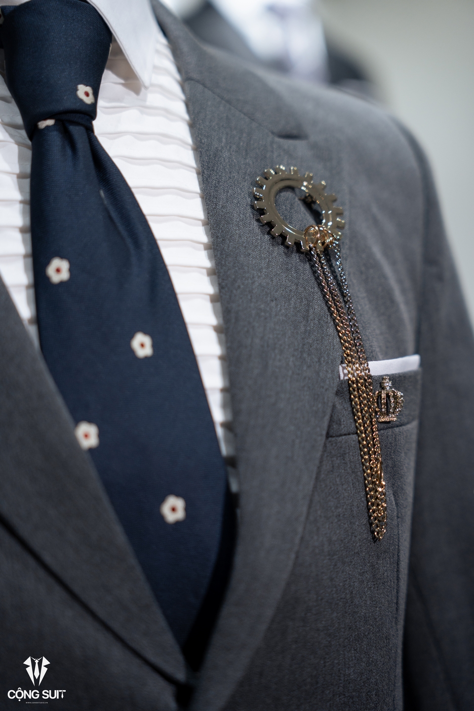 Cho Thuê Suit Nam - Gentle Grey - Suit Nam Thanh Lịch