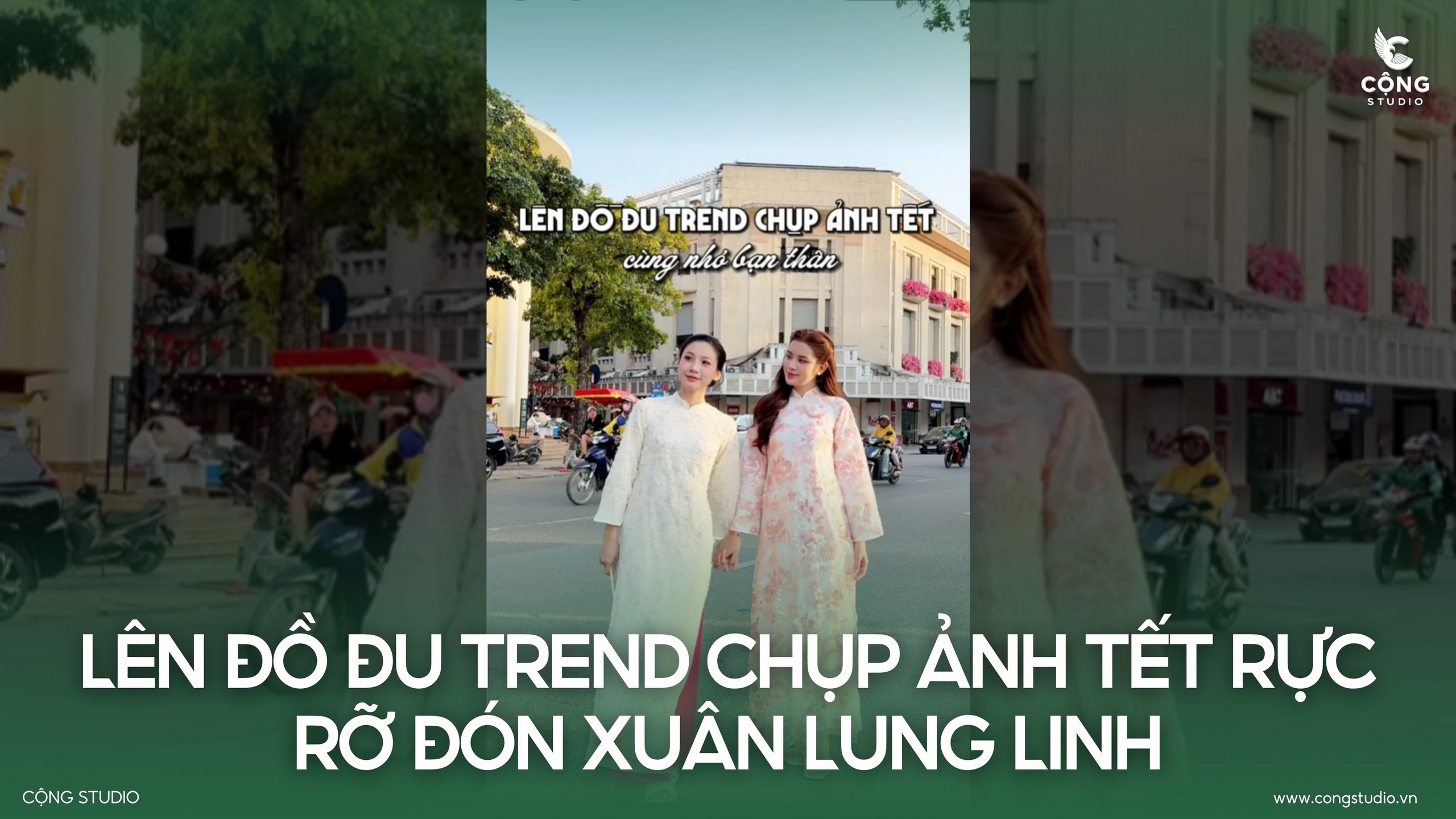 Lên Đồ Đu Trend Chụp Ảnh Tết Rực Rỡ Đón Xuân Lung Linh